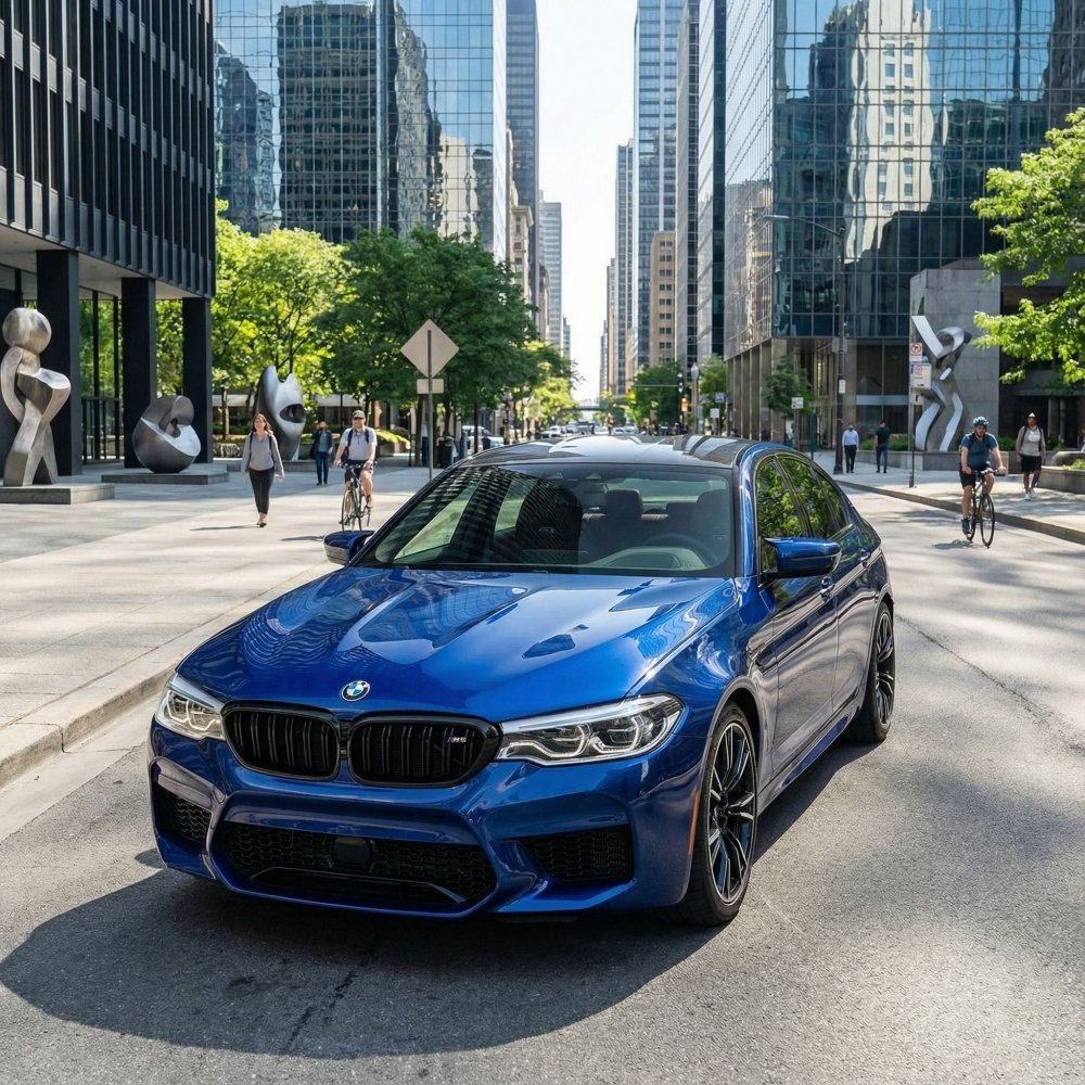 Gloss Paint Metallic Deep Blue Vinyl Wrap – Aura Vinyl