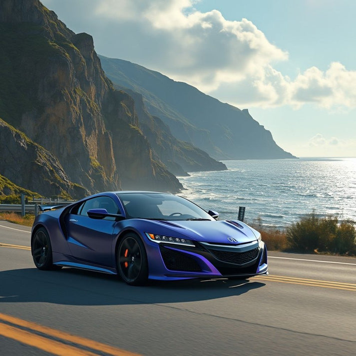 Satin Diamond Nebula Blue Purple - Aura Vinyl