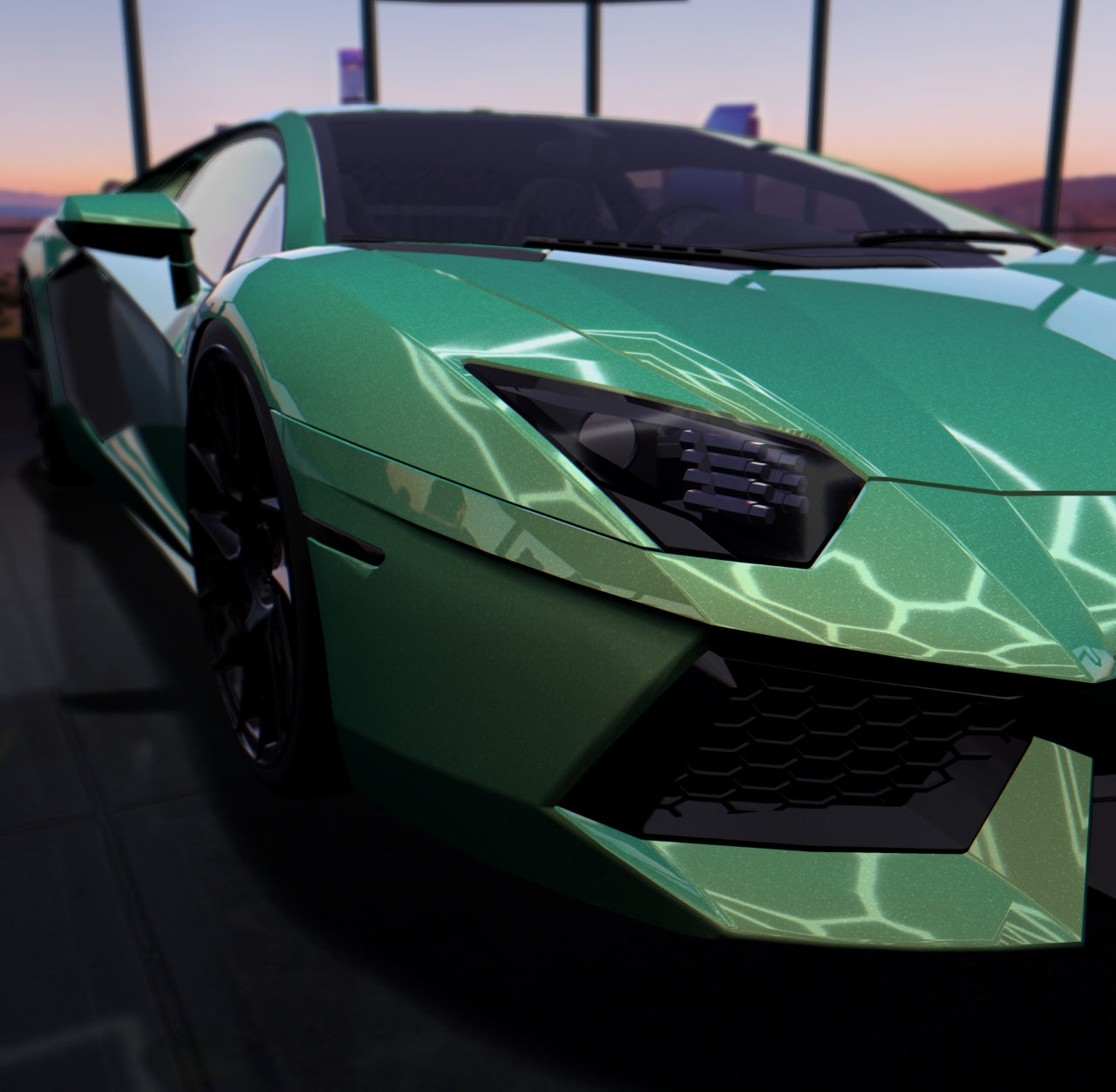 Ultra Gloss Paint Metallic Green Gold Shift - Aura Vinyl